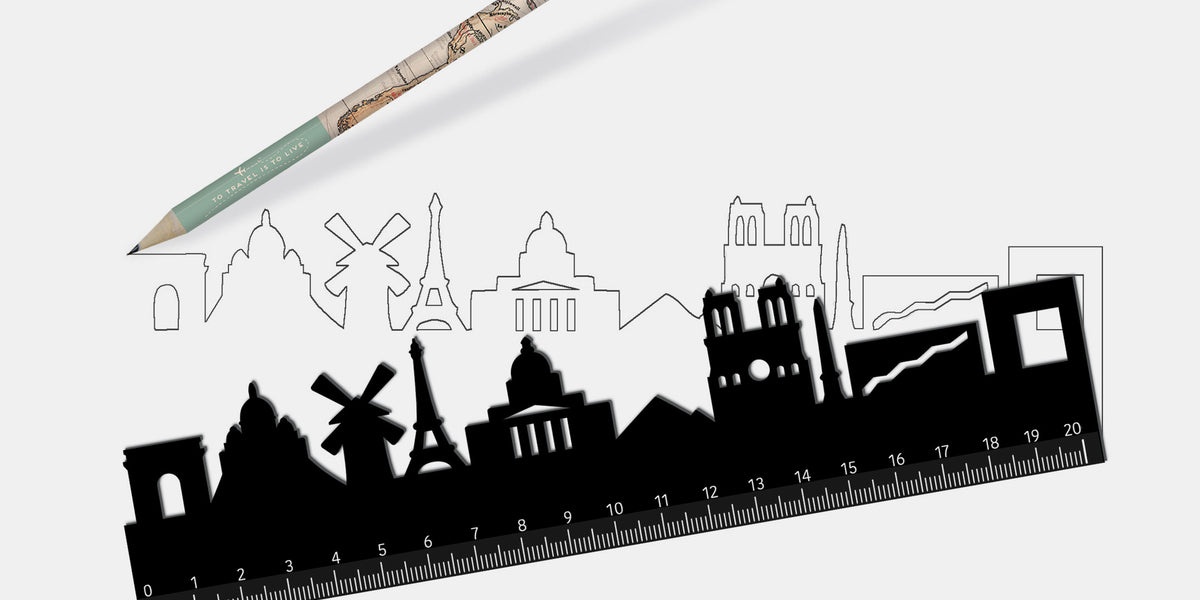 Paris skyline ruler - Legami – L'Art du Papier Paris